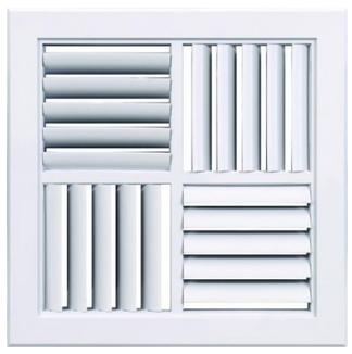 Multi Directional Ceiling Vent - 4 way blow - Square – Airvents WA